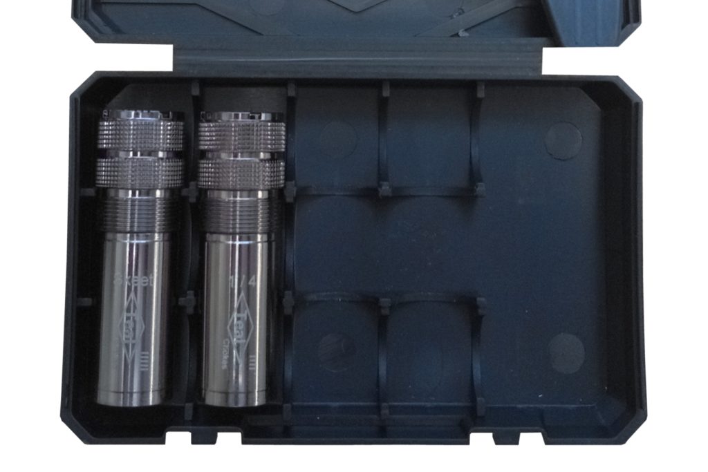 2 x Extended 12g Bottom Thread Choke Kit Inc Case & Key - Teal Chokes