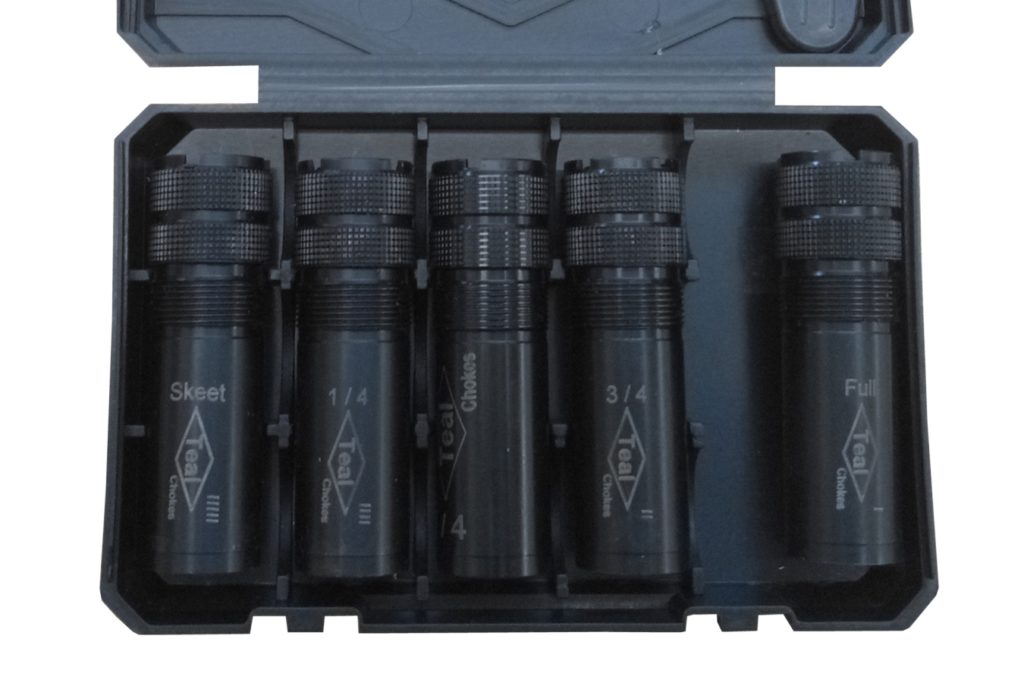 5 x 20g Extended Mobil Choke Kit, Incudes Case & Choke Key - Teal Chokes