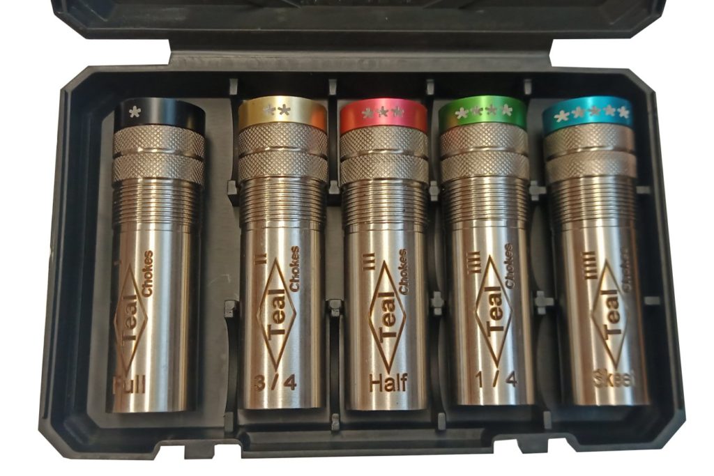 5 Coloured Tops 12g 51mm Extended Mobil Chokes - Teal Chokes