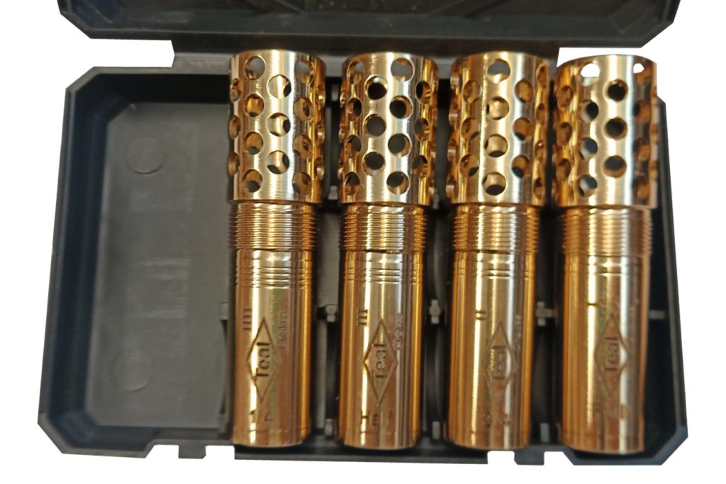 4 x Gold Super Extended Drilled Ported Chokes 51mm Mobil 12g - Teal Chokes