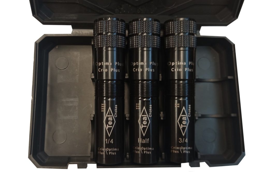 3 x Optima Plus Extended Choke Kit, 12g Includes Case & Key - Teal Chokes